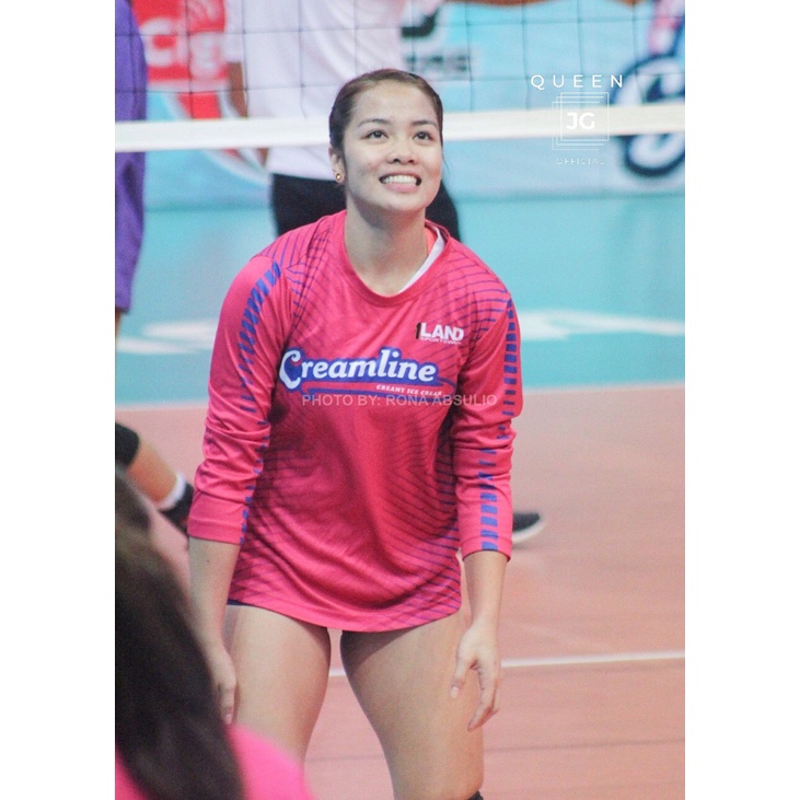 Creamline Cool Smashers GALANZA 23 PVL Volleyball Long Sleeves 15 JEMA ...