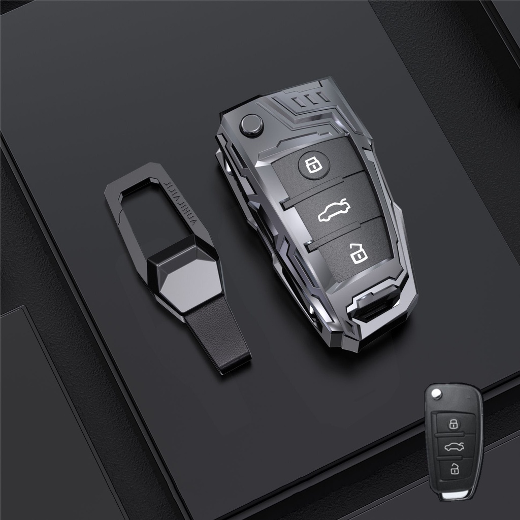 New zinc alloy Car Key Cases Cover Fob For Audi A1 A3 A6 C5 C6 Q3 Q2 Q7 ...
