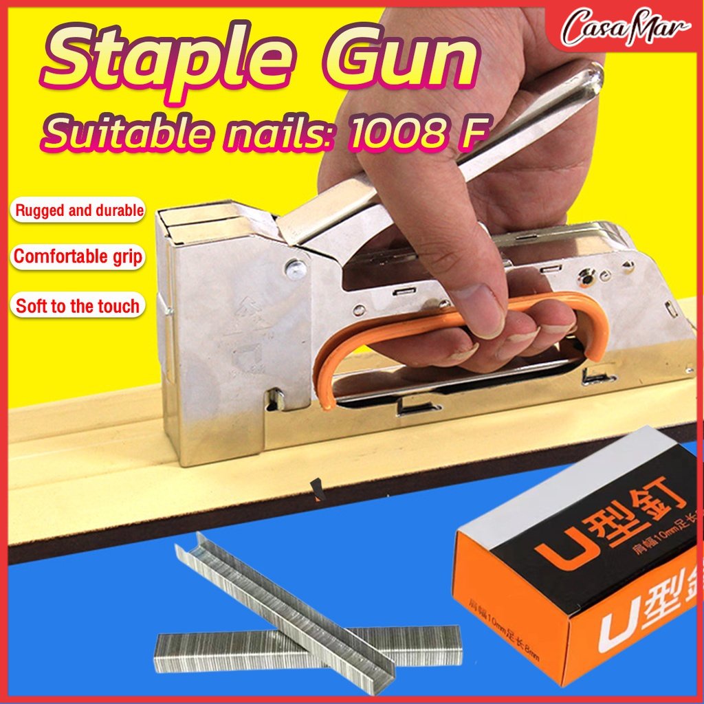 C.M. 1008F Staple Gun Tacker Heavy Duty Gun Tacker Staple Gun and ...