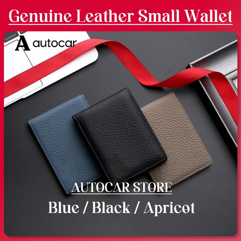 Three Colors Small Wallet Men Genuine Leather Purses Cowhide Mini ...