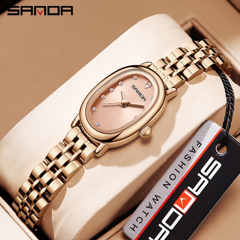 SANDA Women's upscale Business Fashion Simple Diamond Watch Quartz ...