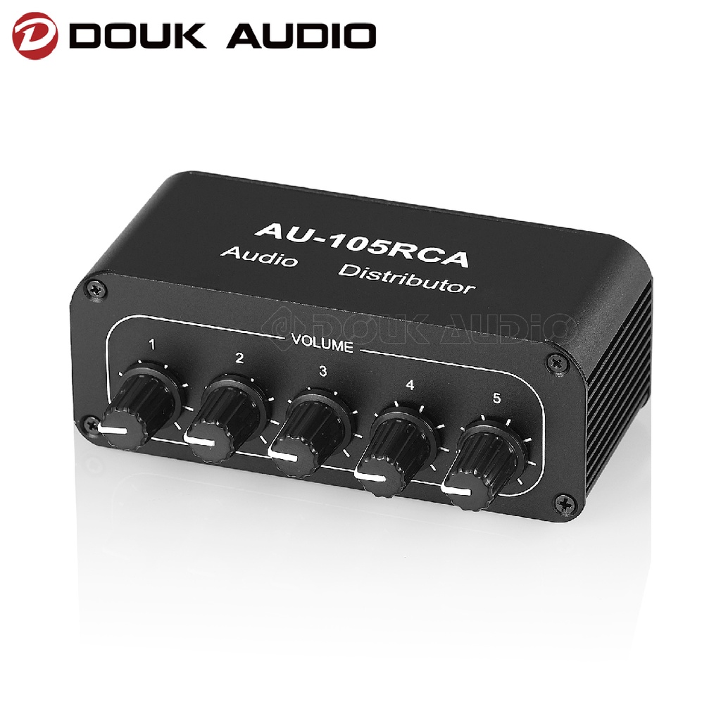 Douk Audio Mini 1-IN-5-OUT Audio Switcher Box HiFi Stereo RCA Audio ...