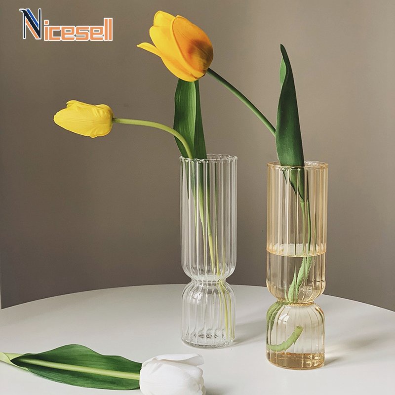 Ins Glass Vase Hydroponic Plants Flower Glass Pot Creative Tabletop ...