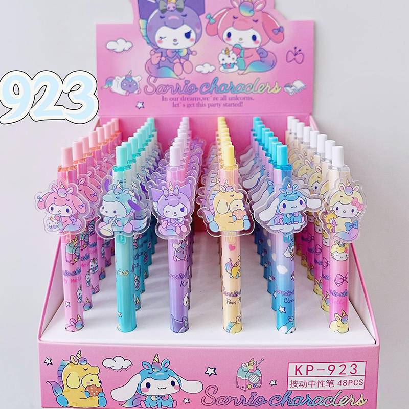6Pcs Cartoon Unicorn Sanrio Pochacco Mymelody Kuromi Cinnamoroll Pompom ...
