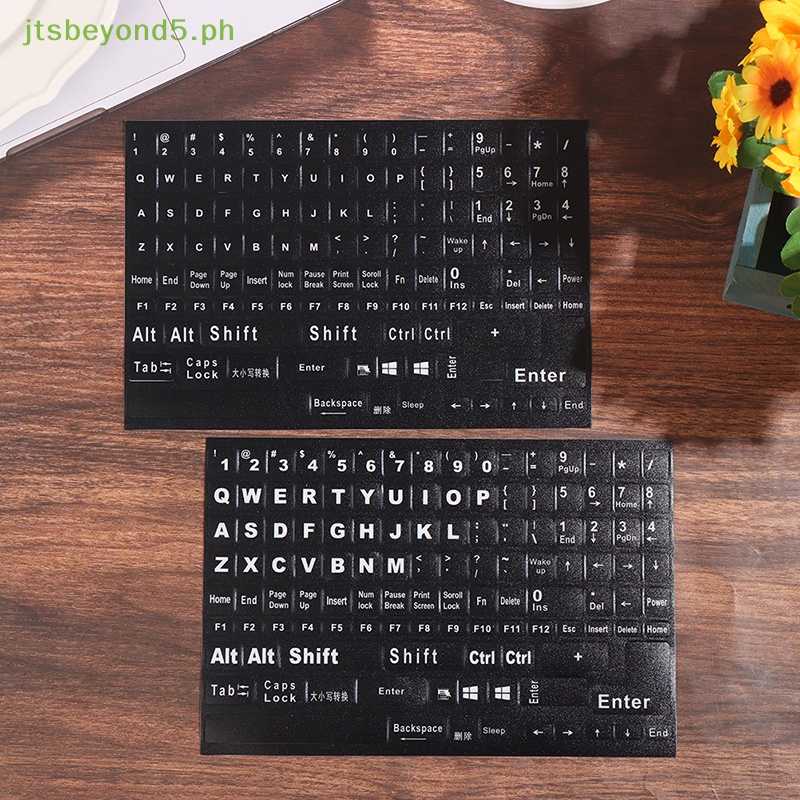 # JTPH # English 120 Keys Matte Standard Waterproof Keyboard Stickers ...