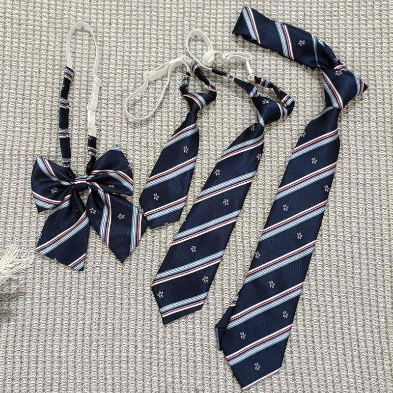 Gray Black Striped JK Bow Uniform Japanese Style Female Graduation ...