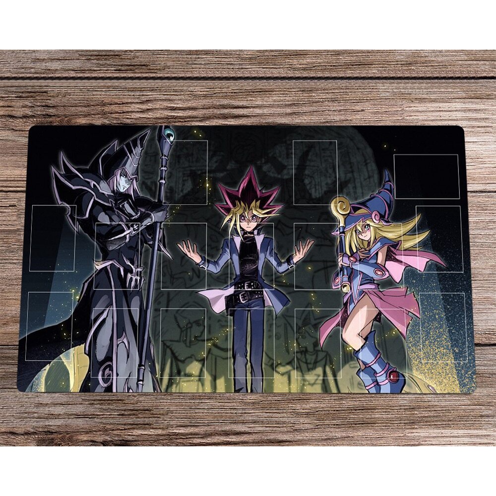 YuGiOh TCG CCG Playmat Dark Magician & Yugi Muto Anime Trading Card ...