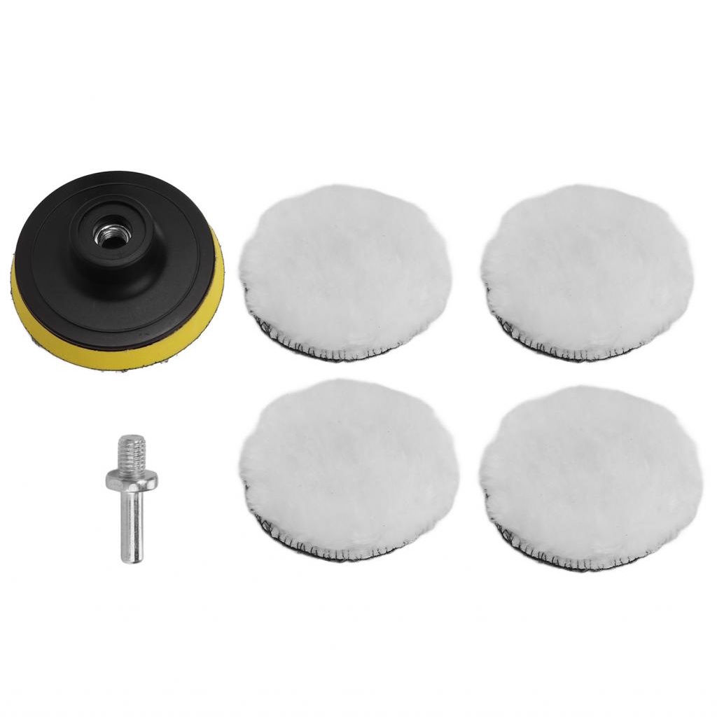 Lemendhk Buffing Pad 5/8in‑11 Drill Adapter Wool Wool Polishing Pad Kit ...