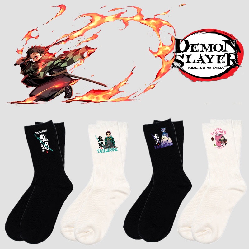 Anime Demon Slayer Socks Men Student Stockings Fashion Mid-Tube Socks ...
