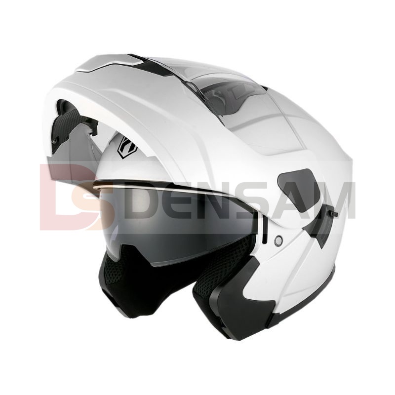 Densam HNJ 937 Motorcycle Helmet Modular Dual Visor Clear Lens Premium ...