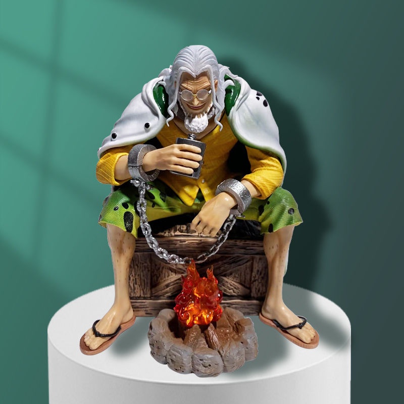 One Piece Sitting Pose Rayleigh Dark King Rayleigh Figure Statue with ...