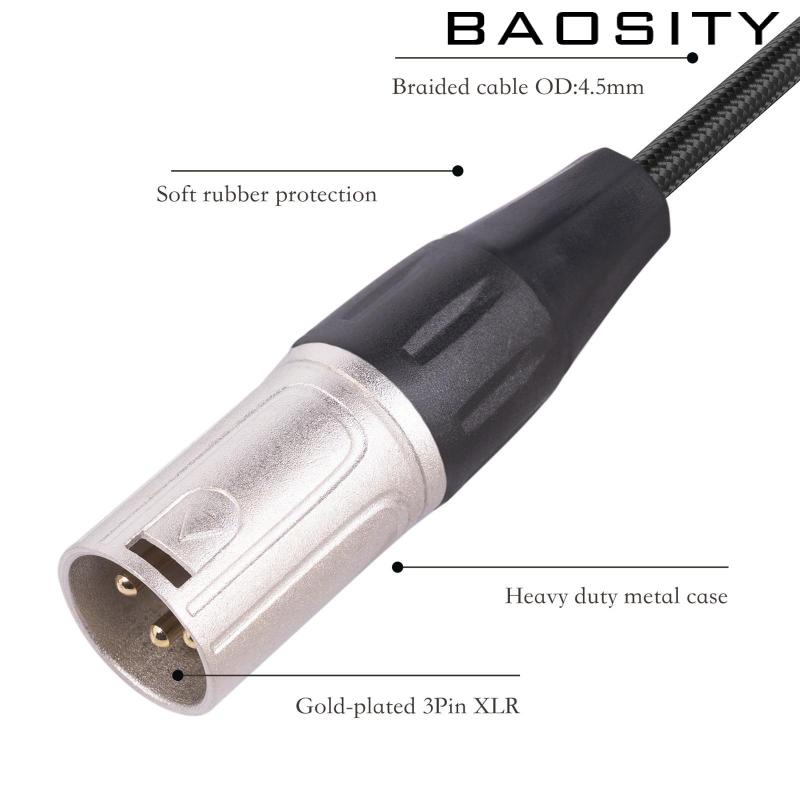 [Baosity] 6.35 mm Female to XLR Male Cord Adapter Cable 3 Pin Audio ...