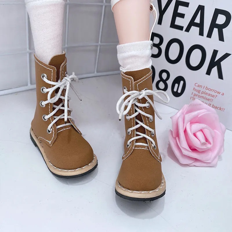 New 60cm Doll's Shoes Khaki Work Boots 1/3 Bjd Famale Doll Dress Up ...