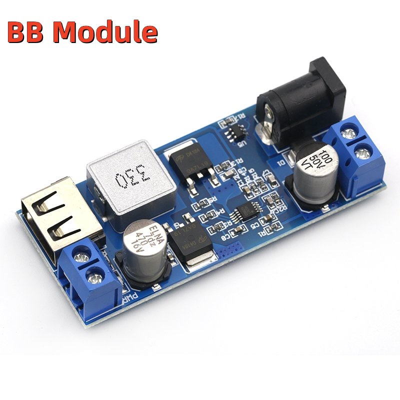 Lm2596s DC-DC 24V / 12V to 5V 5A step-down power supply step-down converter adjustable USB ...