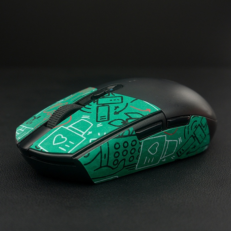 NERV Mouse Skin for G304 G102 Gaming Mouse Side Sticker Anti-Slip Grip ...