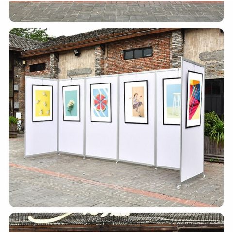 Folding Display Board Portable Mobile Poster Display Stand Promotional ...
