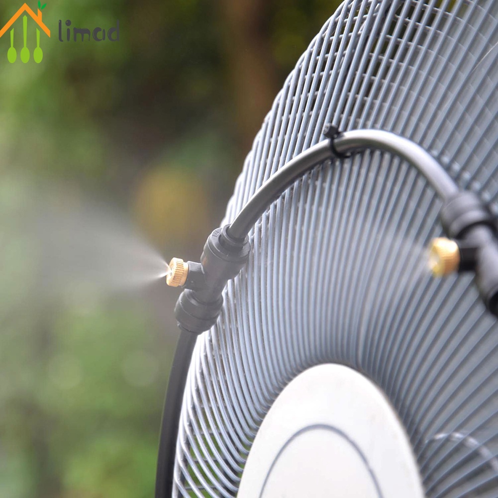 Outdoor Misting Fan Kit Professional Spray Cooling System for Gardening ...