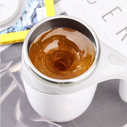 Mug Automatic Stainless Coffee Cup Self Stirring Steel Drinking Cup ...