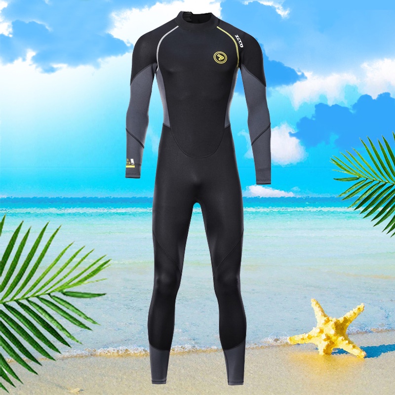1.5mm diving suit men's one piece surfing suit sun protection winter ...