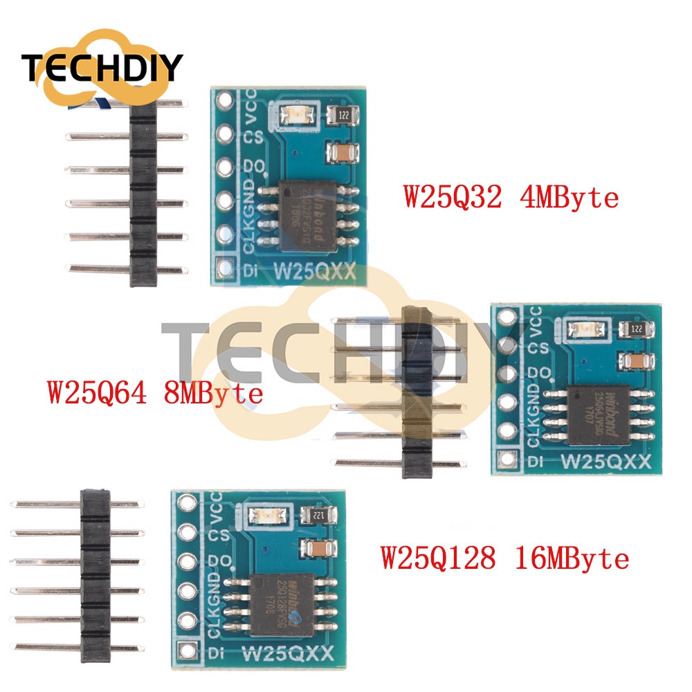 W25q32 W25q64 W25q128 Flash Memory Module 4m 16mbyte Large Capacity Spi