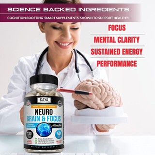 Neuro Brain & Focus 60ct, Healthy Memory Function, Clarity Nootropic ...