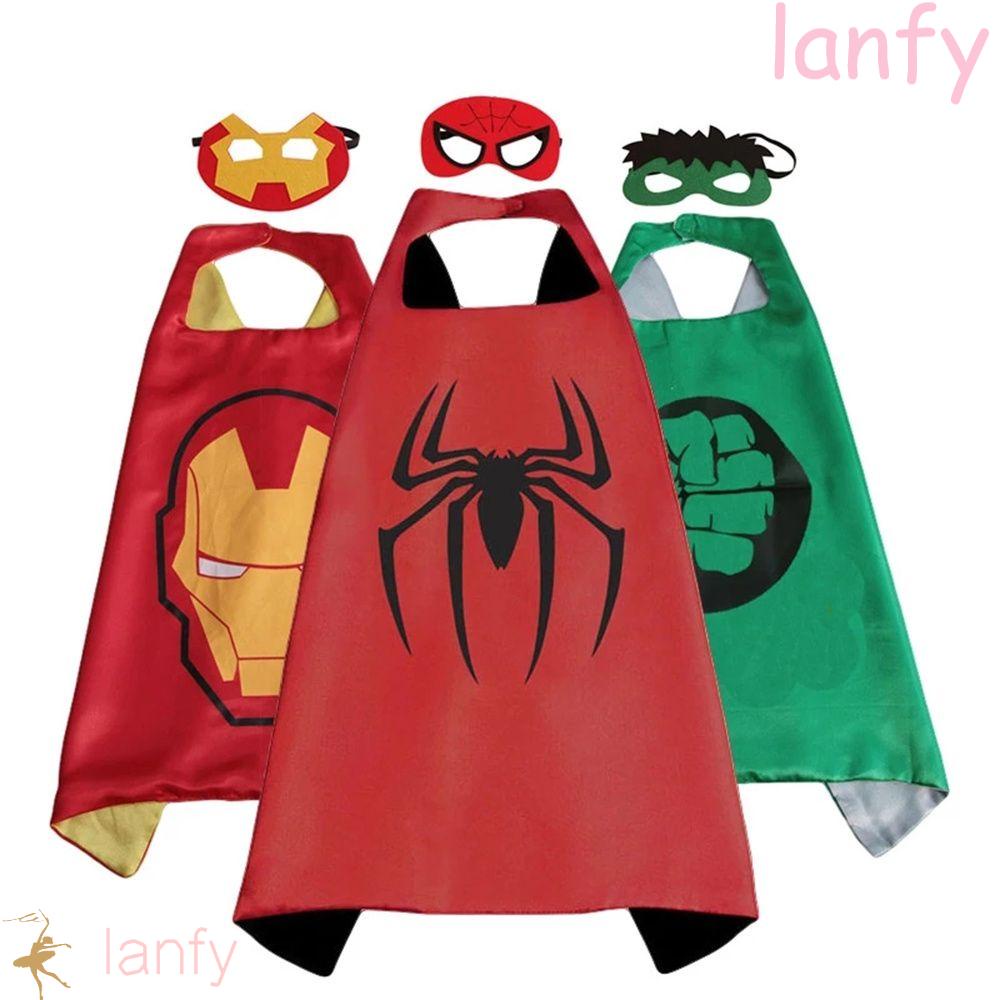 LANFY Cartoon Marvel Spiderman Cloak Anime Clothes Iron man Super Hero ...