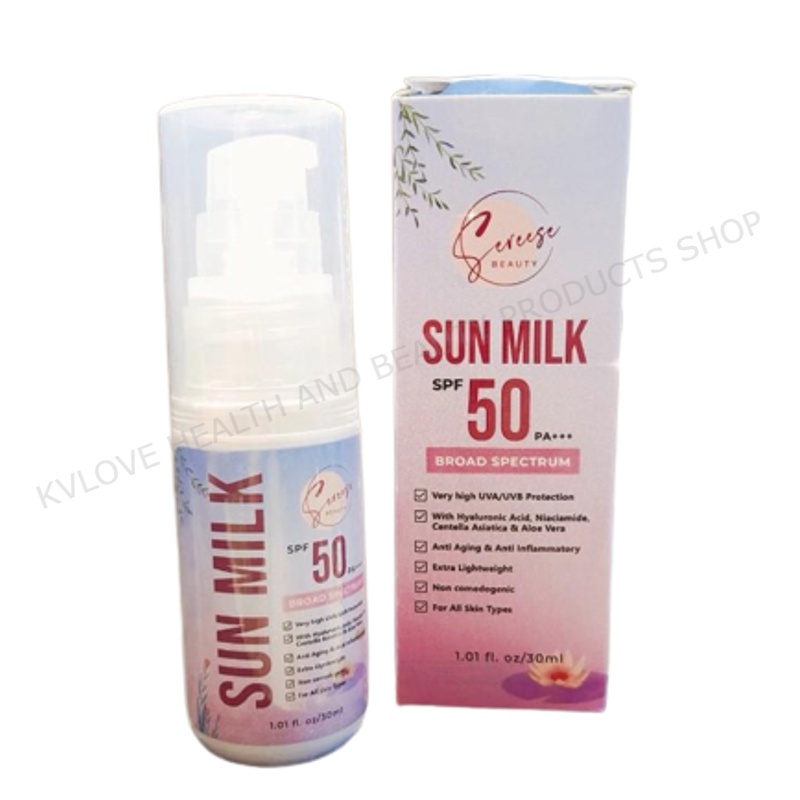 SEREESE SUN MILK SPF 50 PA+++ Natural Finish KVRS | Shopee Philippines