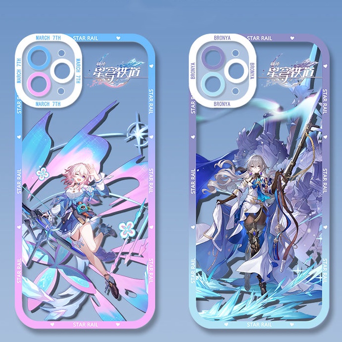 Honkai:Star Rail Mobile Case March 7th Game Bailu Transparent shell ...