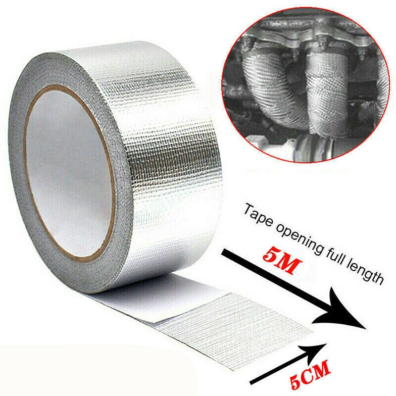 Exhaust Pipe Insulation Tape Thermal Wrap Titanium Heat Wrap 100% Brand ...