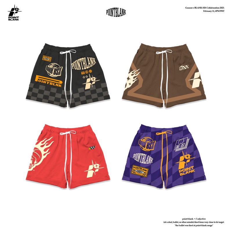 MESH SHORTS | Gunner x Blank-Six | Point-Blank 2023 | Shopee Philippines