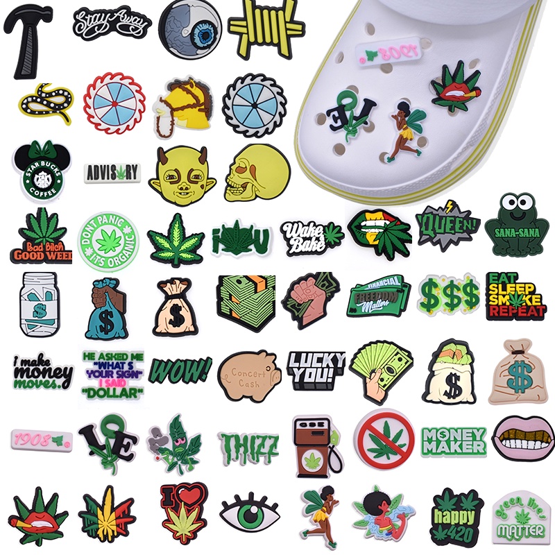 Croc Jibz Pins Money DIY Shoes Charm Button Combined | Shopee Philippines