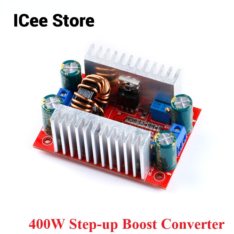 400W DC-DC Step-up Boost Converter Module Voltage Constant Power Supply Module LED Boost Drive 8 ...