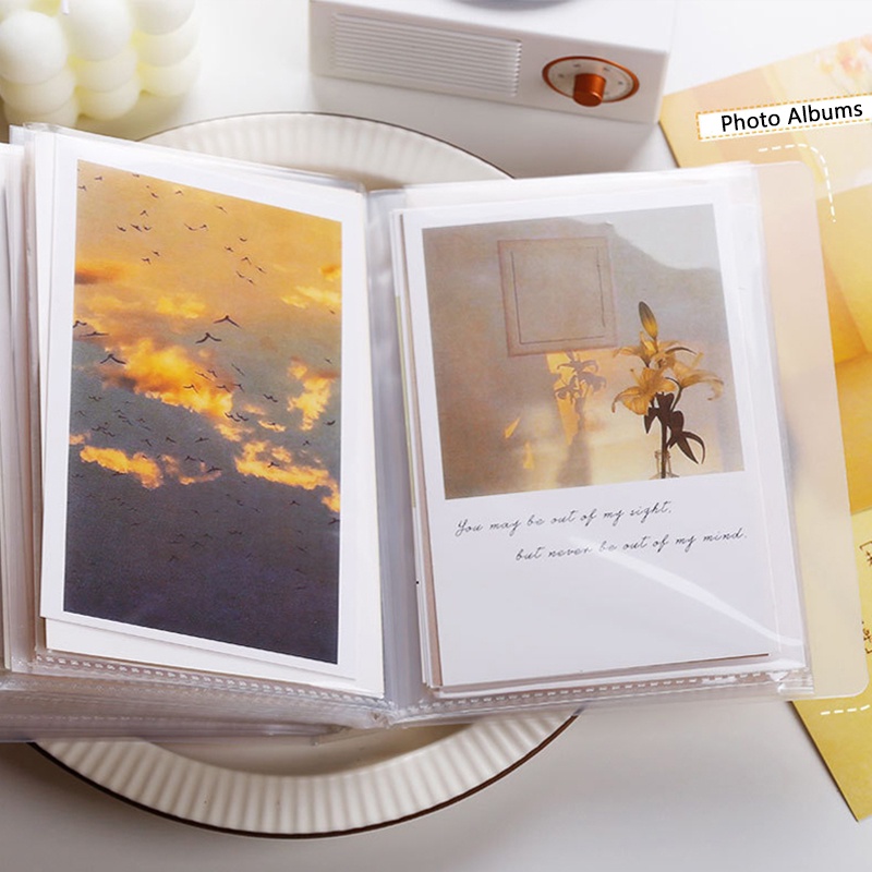 40 Sheets A6 Large Capacity Photo Albums Frosted Transparent Waterproof ...