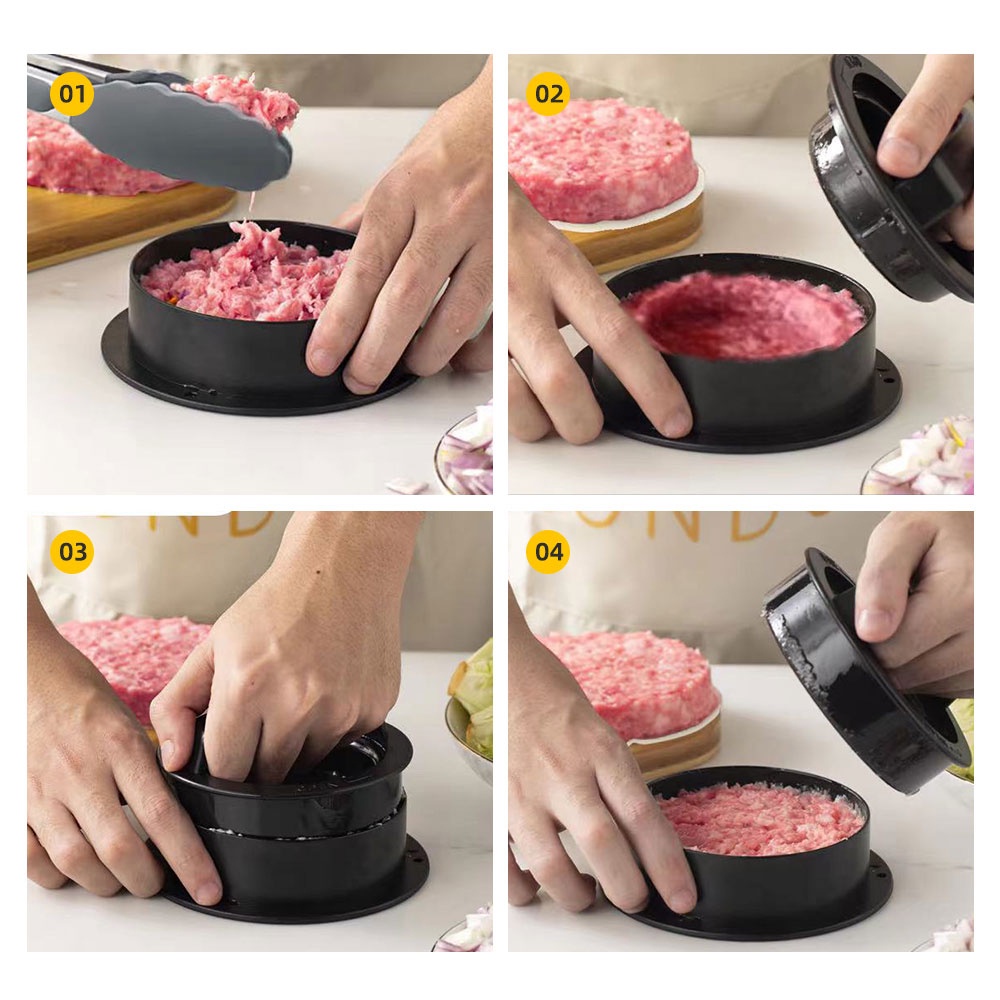 Hamburger Press Maker Patty Mould Slider Press for Stuffed Burgers ...