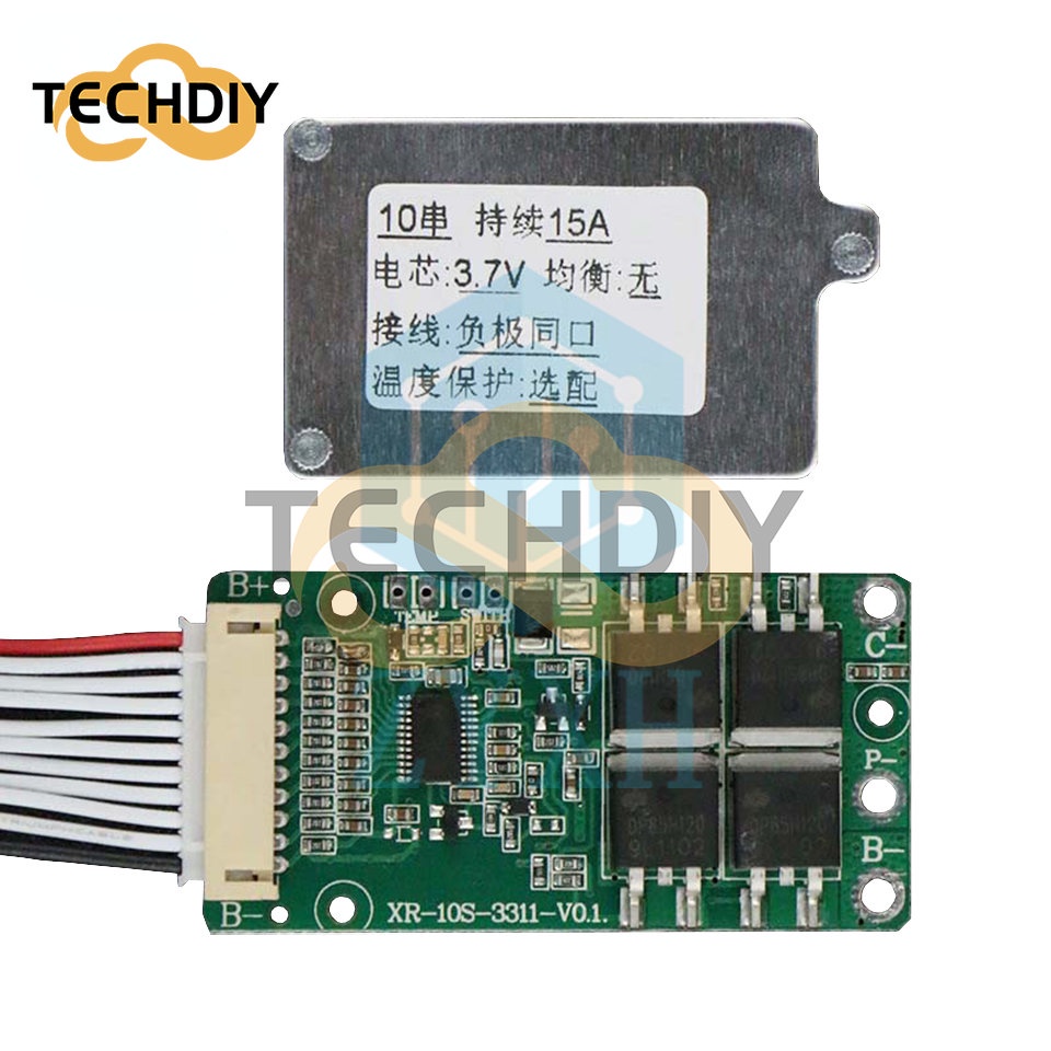BMS 10S 36V 15A Li-ion Lipolymer 18650 Battery Charge Board Short ...