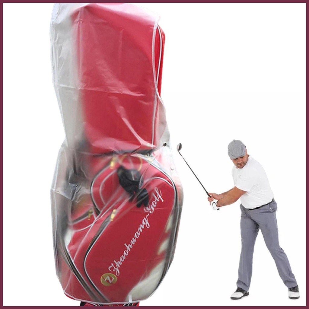Golf Bag Rain Cover Clear Golf Pouch Rain Protection Hood Heavy Duty ...