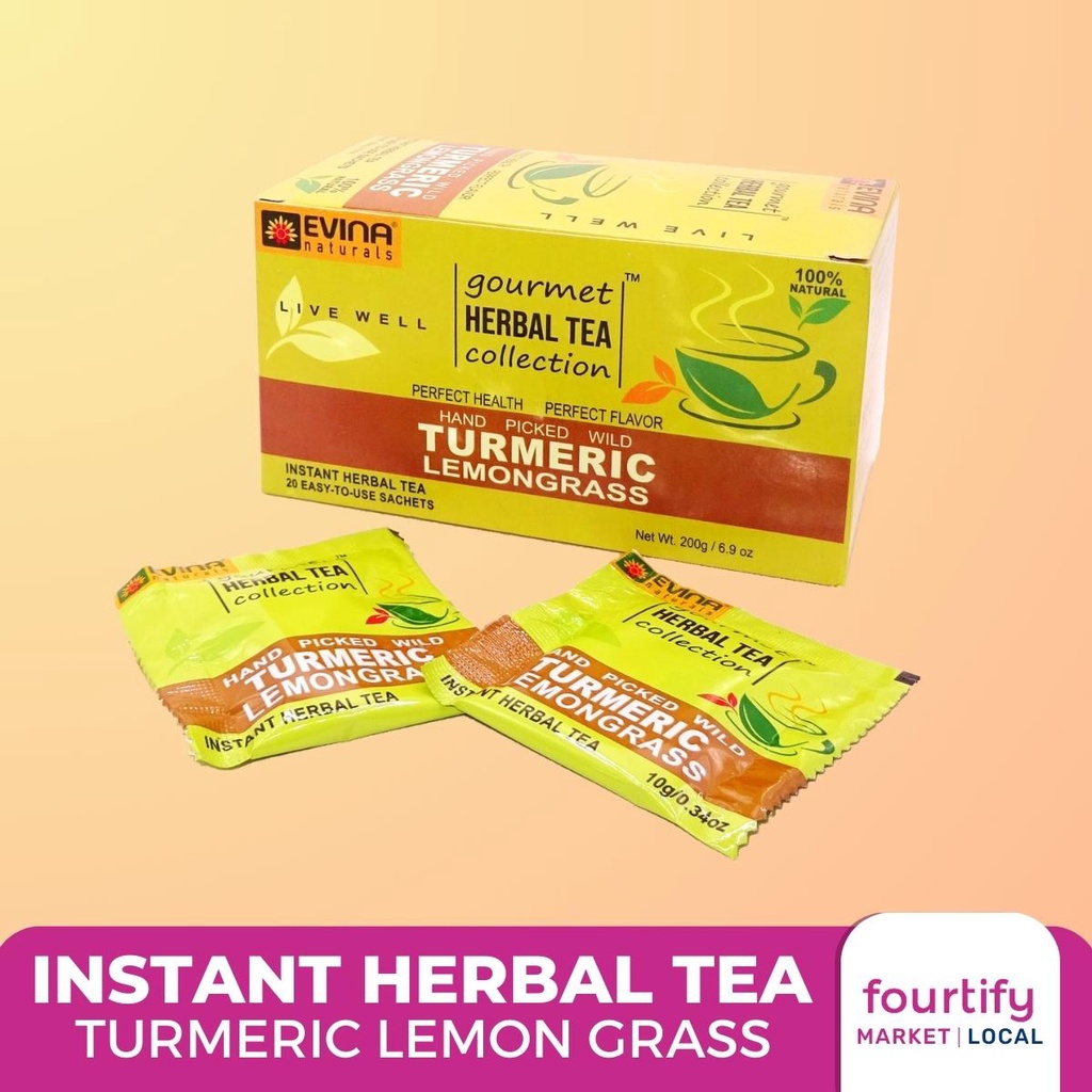 Evina Turmeric Lemongrass Tea 10g x 20 sachets | Shopee Philippines
