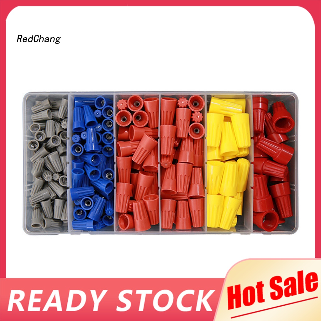 RC~ 180Pcs Electrical Spring Wire Connection Screw Twist Connector Cap ...
