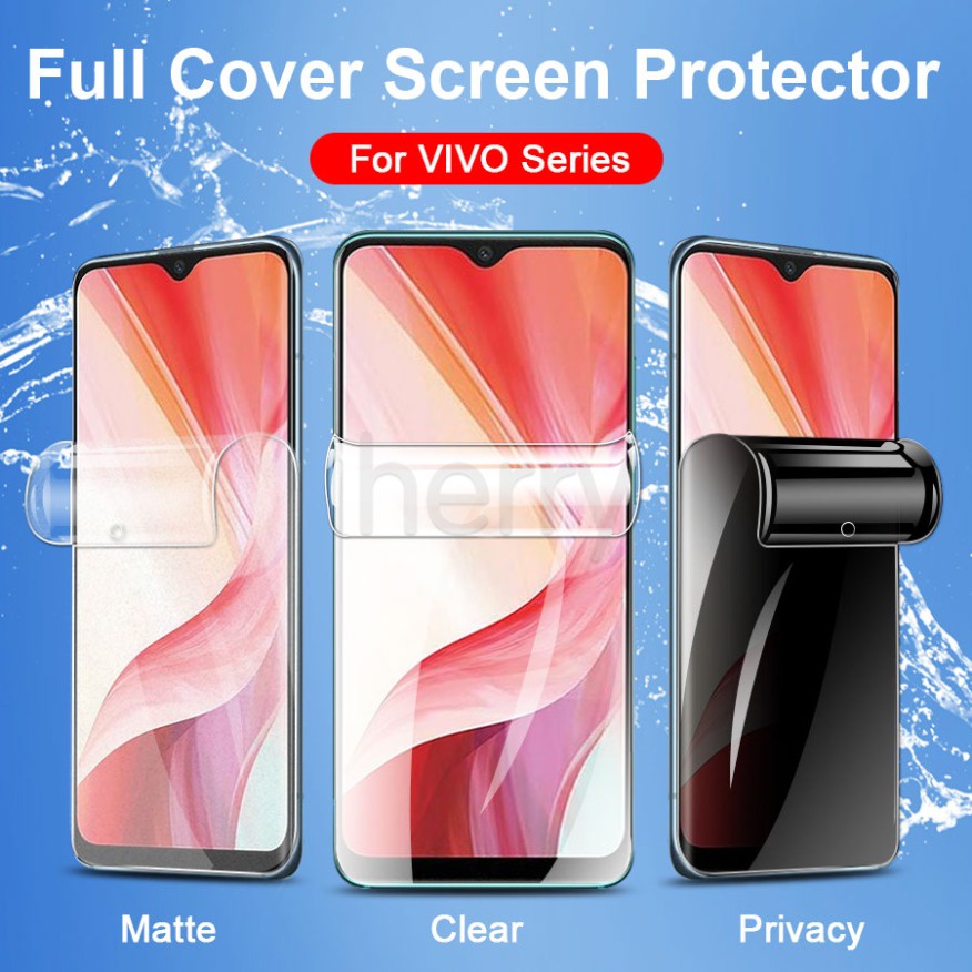 Full Cover Soft Hydrogel Film Privacy Matte Screen Protector For Vivo ...