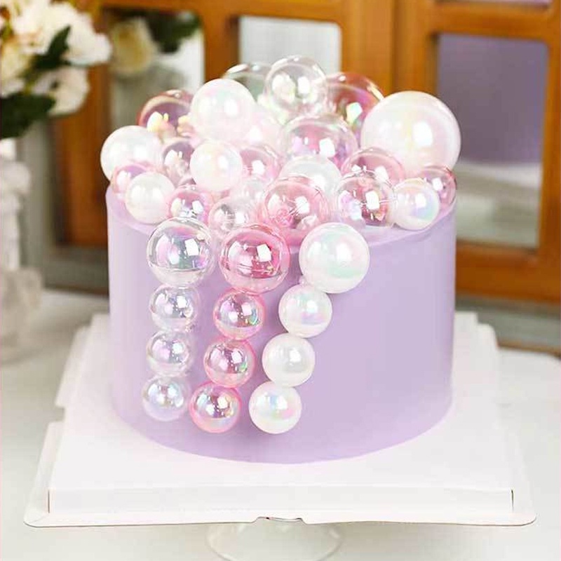 3Pcs Ins Colorful Sphere Transparent Sphere Milky White Magic Ball ...