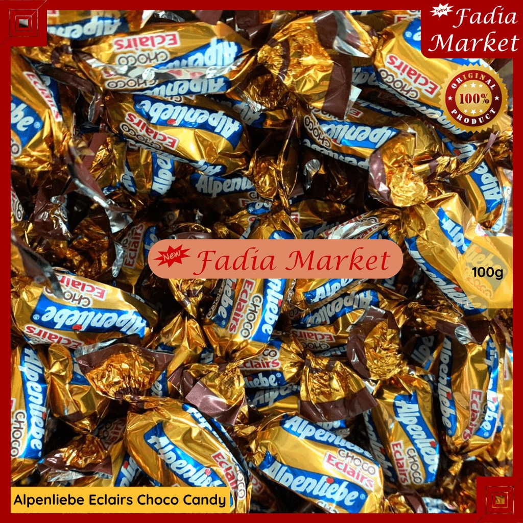 Alpenliebe Eclairs Choco Candy Chocolate Milk Candy 100g | Shopee ...
