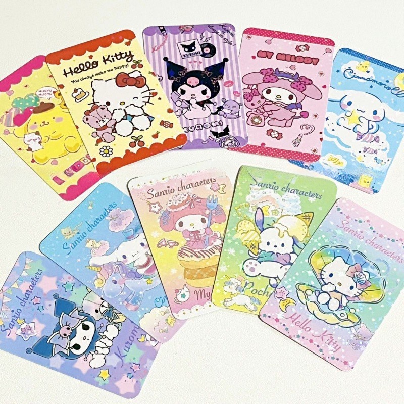 5pcs Sanrio Character Cards Collectibles Laser 3 Inch Photocard with ...