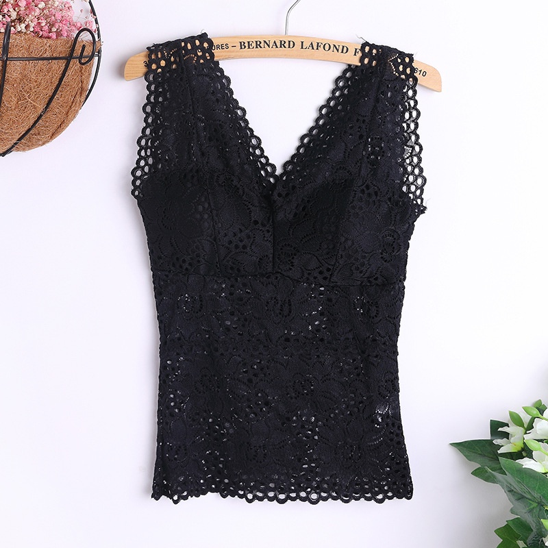 37KG-88KG Women Soft Lace Crop Top Double Lining Top Sando For Women ...