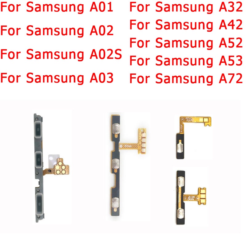 Power On Off Volume Side Button Key Flex Cable For Samsung Galaxy A01 ...