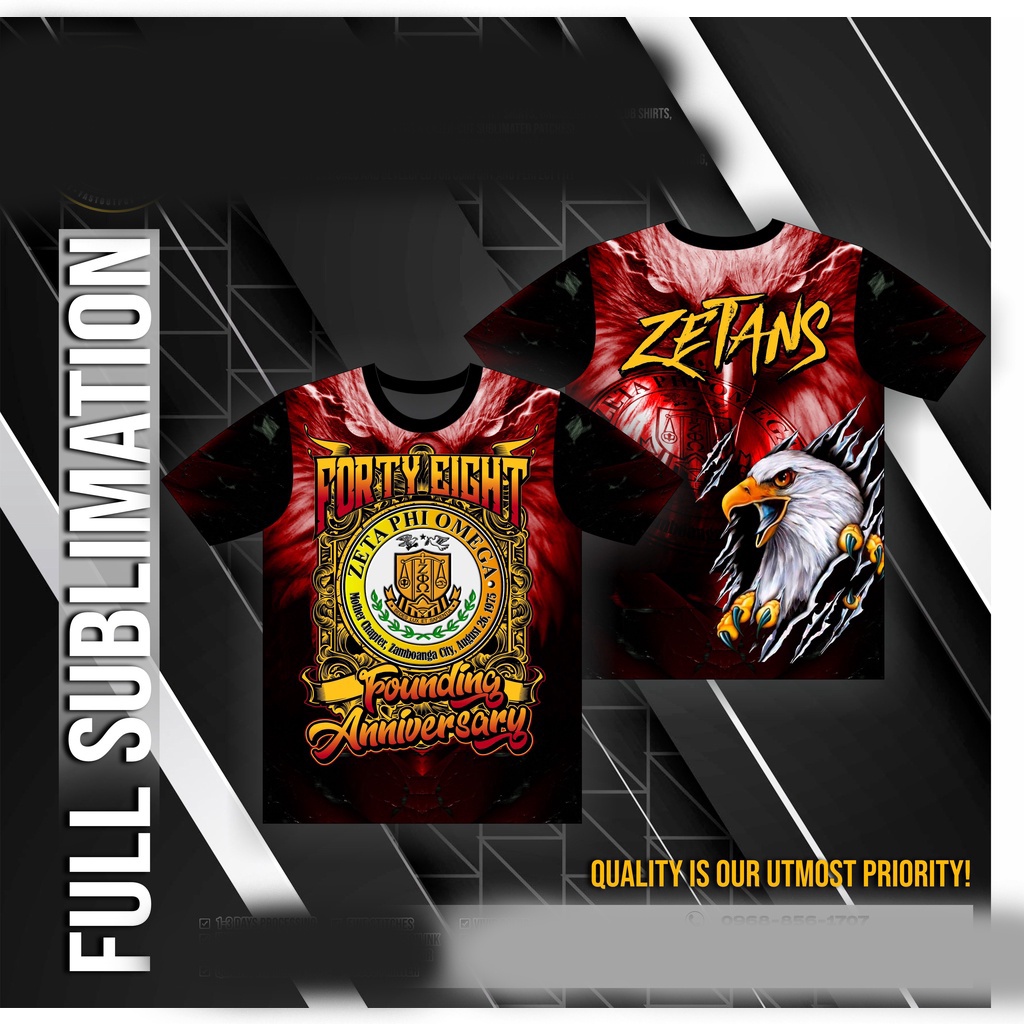 48TH FOUNDING ANNIVERSARY ZETANS FULL SUBLIMATION SHIRT WHITE EAGLE ...