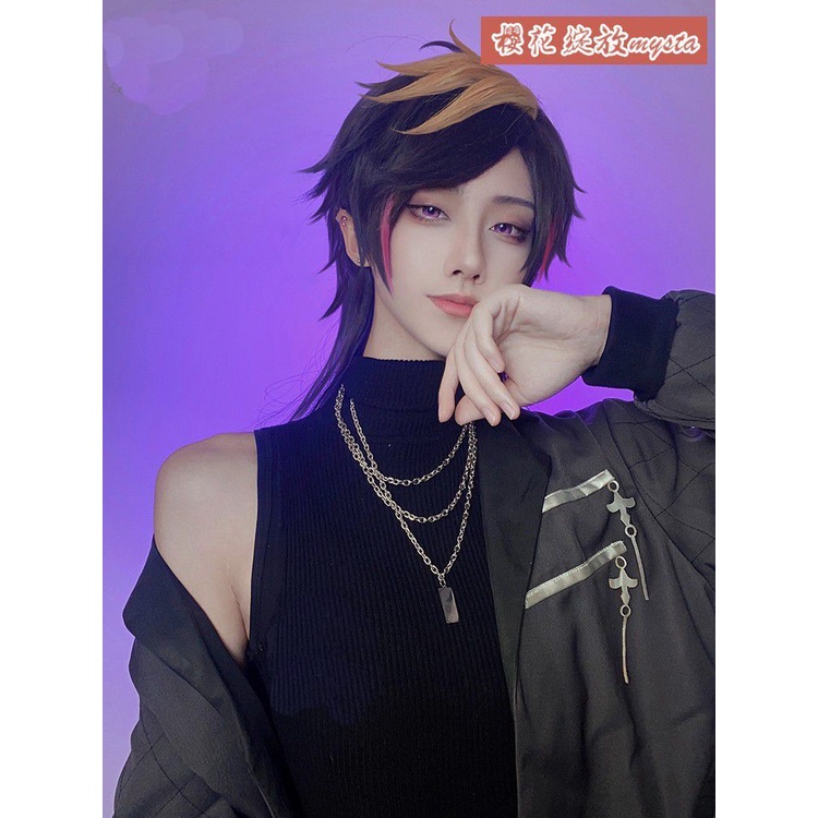 Anime Hololive VTuber Shoto Cosplay Costume Wig Jacket VTuber Luxiem ...