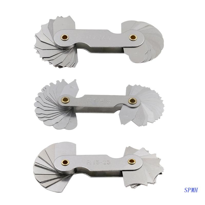 ☀SUPB☀ Arc Measuring Tool Radius- Fillet-Gauge Set Concave Convex Arc ...