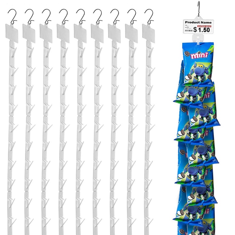 Supermarket Snack Plastic Hanging Strips /Store Hang Snacks Display ...