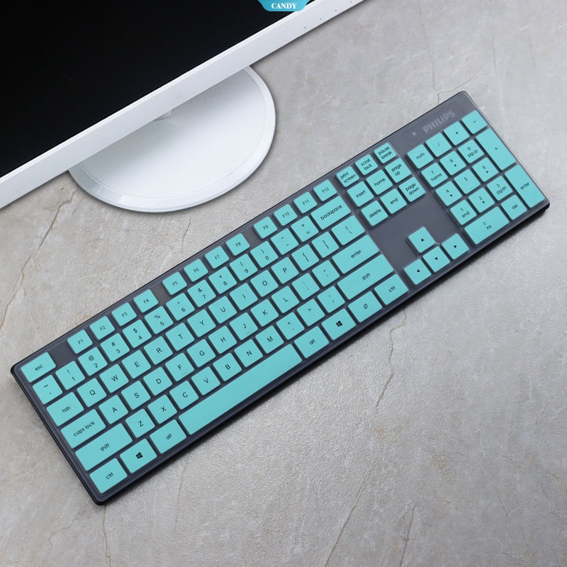 Desktop PC Keyboard High-transparent Silicone Waterproof Case for ...