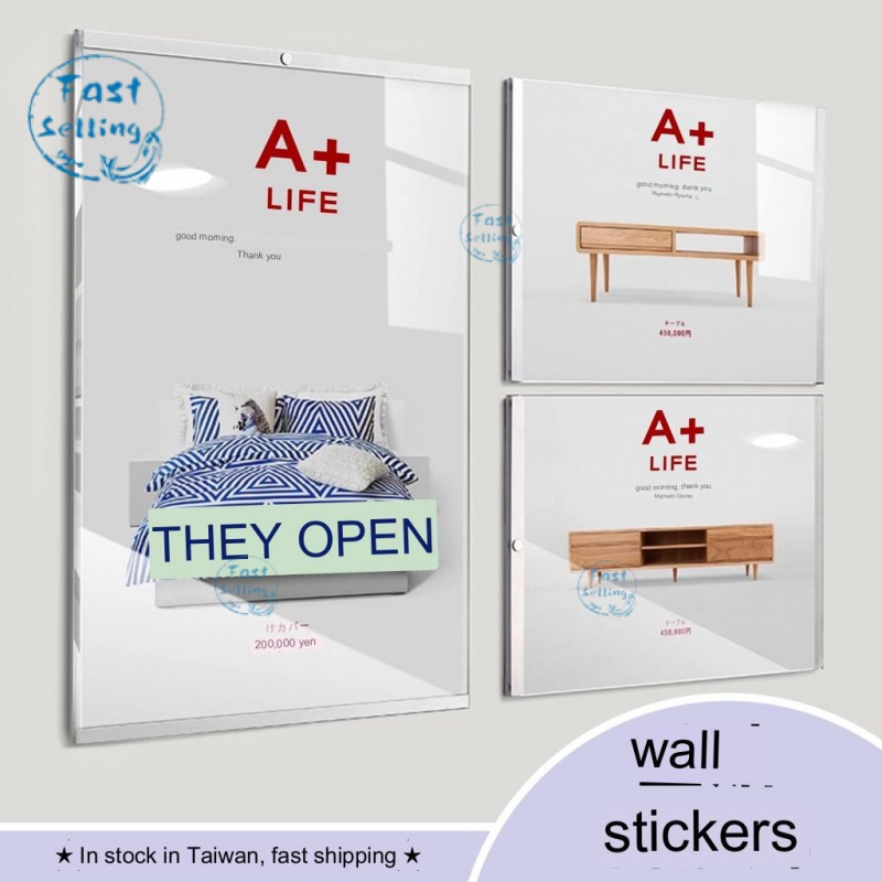 Acrylic board billboard display board sticker Wall A4A3 System Card ...